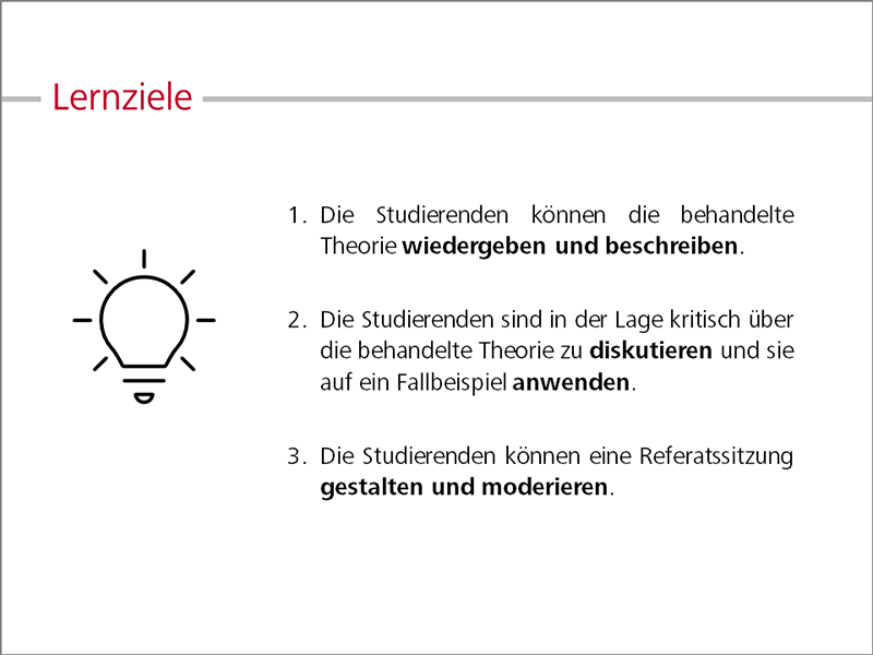 Drei Vorteile der Kommunikation von Lernzielen im Seminar | Lehrblick ...